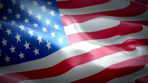 US flag video waving in wind. Realistic ... | Stock Video | Pond5