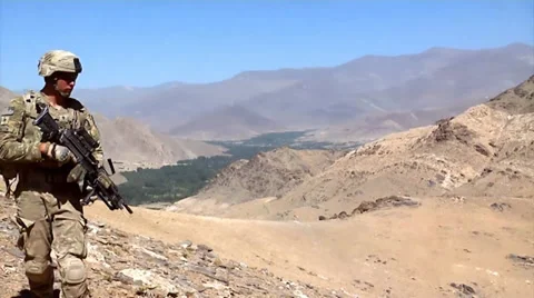 U.S. infantry soldiers from Forward Oper... | Stock Video | Pond5