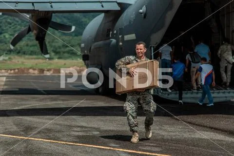 U.S. Marine Corps Staff Sgt. Wayne Knight with Air Naval Gun Fire ...