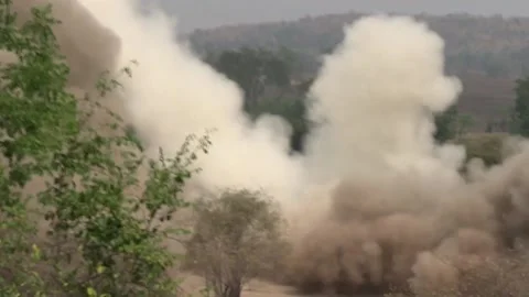 U.S. Marines fire M28A2 rockets from Hig... | Stock Video | Pond5