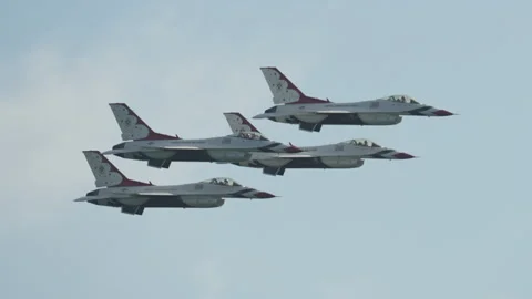 US military airplane fighter jet Thunder... | Stock Video | Pond5