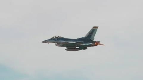 US military plane fighter jet flying in ... | Stock Video | Pond5