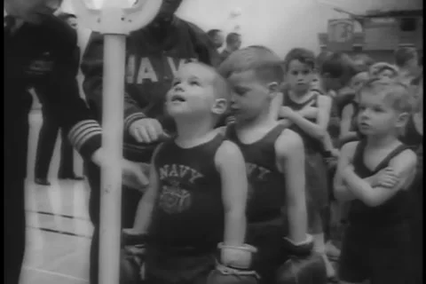 U.S. Navy Pee-Wee kids boxing | Stock Video | Pond5