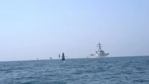 U.S. Navy Saildrone Explorer unmanned su... | Stock Video | Pond5