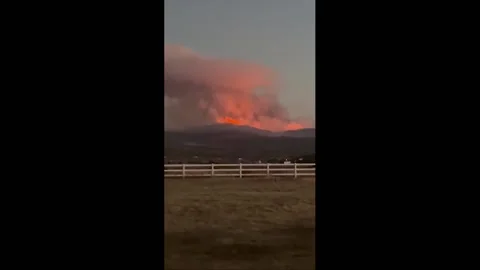 US: Nixon Fire Grows Rapidly, Prompting ... | Stock Video | Pond5