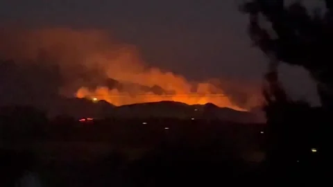 US: Nixon Fire Grows Rapidly, Prompting ... | Stock Video | Pond5