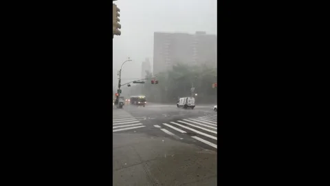 US: Severe Thunderstorm With Heavy Rain ... | Stock Video | Pond5