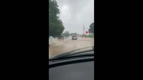 US: Severe Thunderstorm With Heavy Rain ... | Stock Video | Pond5