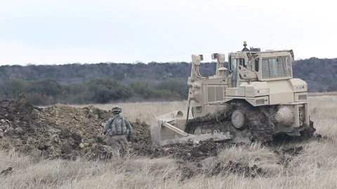 U.S. soldier conduct defense operations ... | Stock Video | Pond5