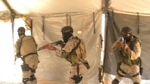 US special operations soldiers during ta... | Stock Video | Pond5