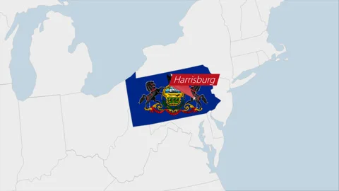 State Map Pa Stock Videos – Royalty-Free HD & 4K Videos