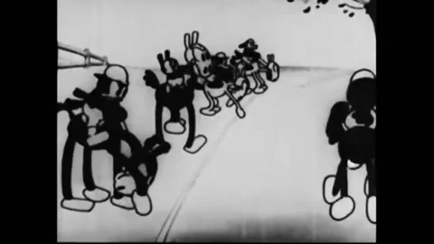 USA - 1928 - In this animated film, Oswa... | Stock Video | Pond5