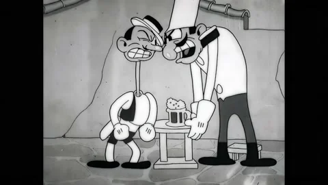 USA - 1929 - In this animated film, a bu... | Stock Video | Pond5