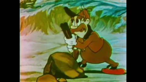 USA - 1935 - In this animated film, duck... | Stock Video | Pond5