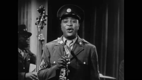 USA - 1944 - Louis Jordan and his Tympan... | Stock Video | Pond5