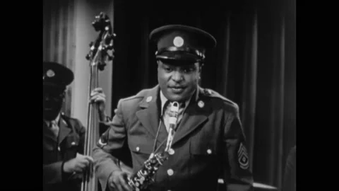 USA - 1944 - Louis Jordan and his Tympan... | Stock Video | Pond5