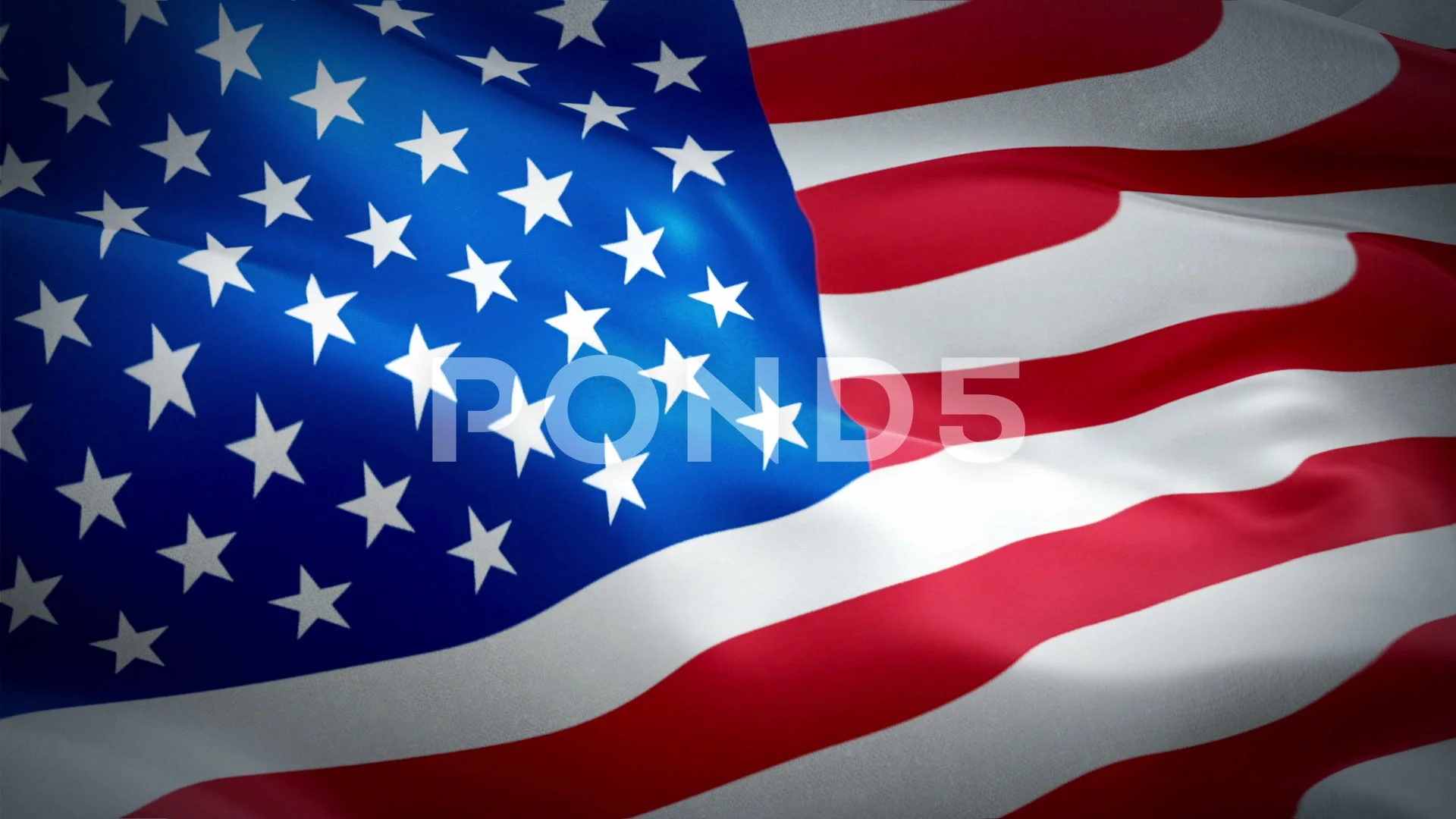 Wave American Flag Motion Background Red White Blue Flag Wave Stock