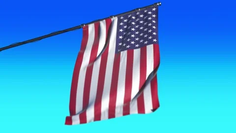 Us Flag Background Loop Stock Footage ~ Royalty Free Stock Videos | Pond5