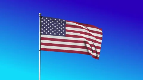 Us Flag Background Loop Stock Footage ~ Royalty Free Stock Videos | Pond5