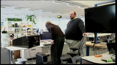 USA: High tech monitor can be controlled... | Stock Video | Pond5