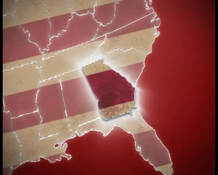 USA map, Georgia pull out, all states av... | Stock Video | Pond5