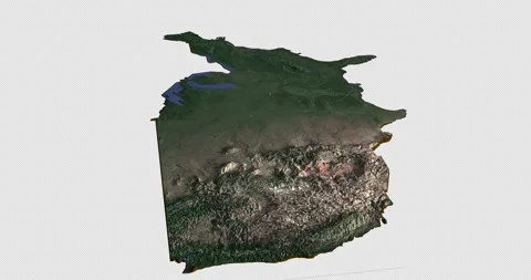 USA map rotate 360 loop ccw with 3d reli... | Stock Video | Pond5