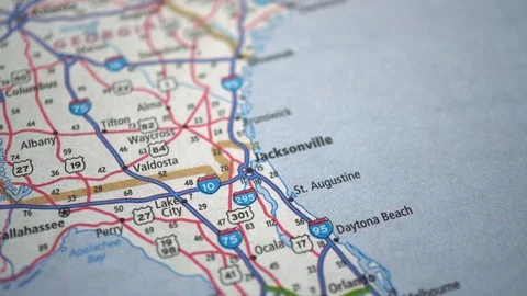 USA Road Map, Slider Shot | Stock Video | Pond5