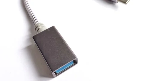 USB on the go. Portable otg device for t... | Stock Video | Pond5