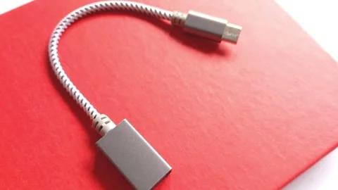 USB on the go. Portable otg device for t... | Stock Video | Pond5