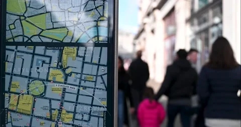 Use the TFL Map to Find your way to your... | Stock Video | Pond5