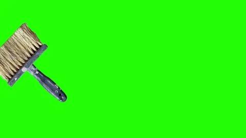 Used vintage painting tool animation on ... | Stock Video | Pond5