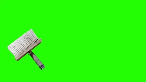 Used vintage painting tool animation on ... | Stock Video | Pond5