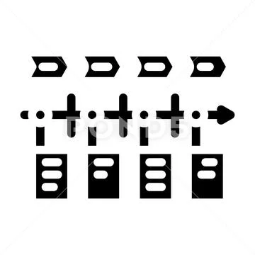 User journey map ux ui design glyph icon vector illustration: Royalty Free #264668626