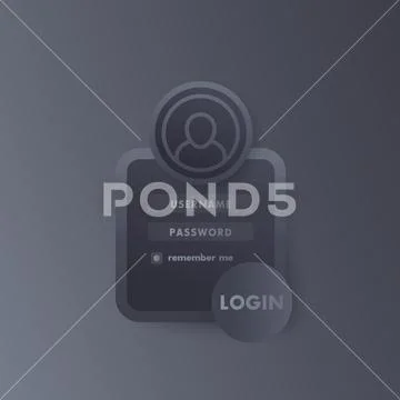 User Login window vector design ~ Clip Art #152406979