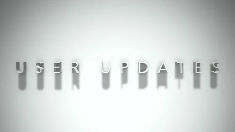 user updates 3D title animation white te... | Stock Video | Pond5