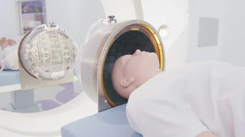 Using brain MRI on the model of human bo... | Stock Video | Pond5