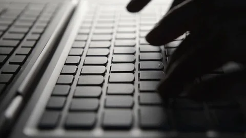 using computer keyboard in fast motion | Stock Video | Pond5