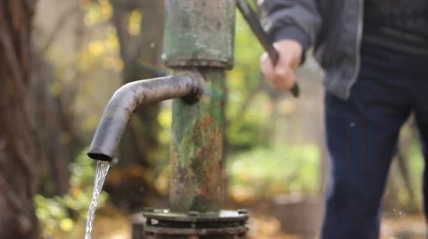 Well Hand Pump Stock Video Footage | Royalty Free Well Hand Pump Videos ...