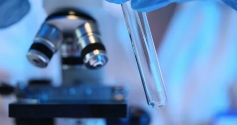 Using a sterile swab to collect a bacter... | Stock Video | Pond5