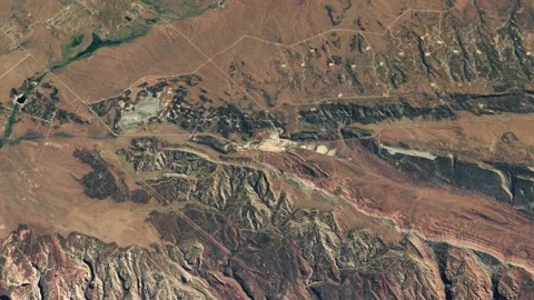 Utah Desert USA Satellite Aerial View An... | Stock Video | Pond5