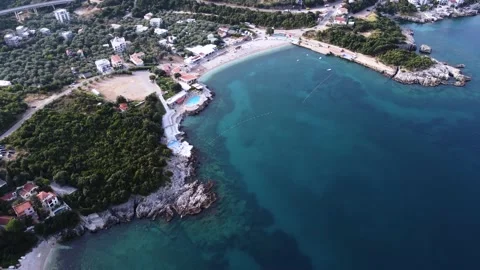 Utjeha Beach Uvala Maslina with perfect ... | Stock Video | Pond5