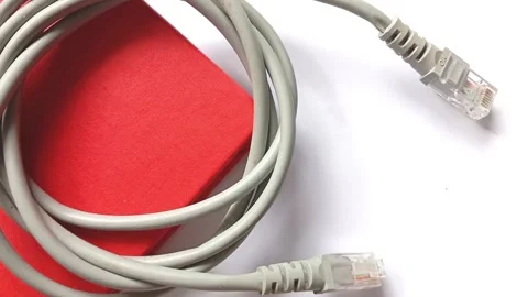 UTP Cat6 LAN internet network cable fibe... | Stock Video | Pond5