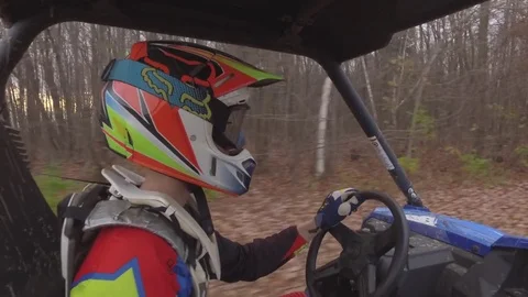 utv side by side cockpit view with drive... | Stock Video | Pond5