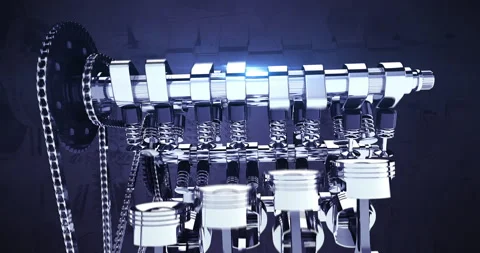 Car Engine Parts 3D Stock Videos – Royalty-Free HD & 4K Videos