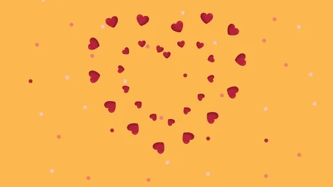 valentines day animated card with lovers... | Stock Video | Pond5