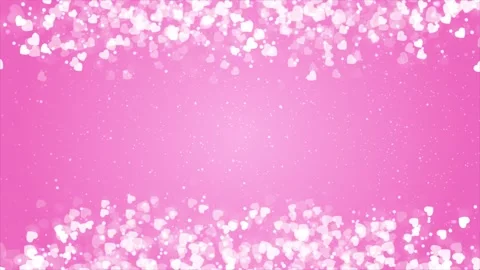 Valentine's day Animated frame of Pink H... | Stock Video | Pond5