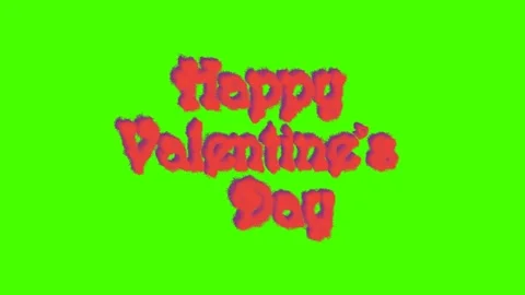 Valentines Day Animation in Green Screen | Stock Video | Pond5