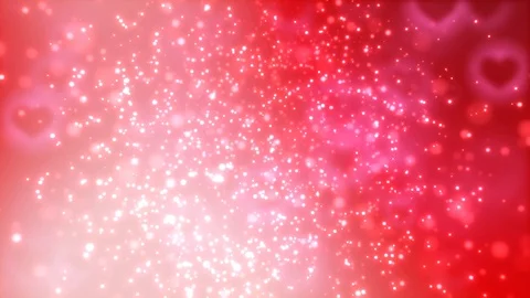 Valentines Day Particles Heart Backgroun Stock Video Pond5