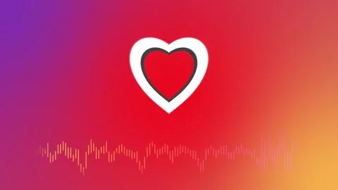 Valentine's Day VJ Loop A Beating Heart ... | Stock Video | Pond5