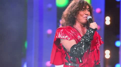 Valery Leontiev sing on stage during con... | Stock Video | Pond5